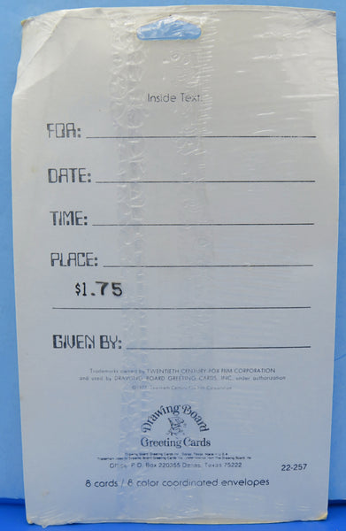Party Invitation Cards - 1978 - R2-D2 pack of 8 – Toy Chamber Collectibles